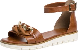 Marco Tozzi Damen Sandale, Keilabsatz, weiches FEEL ME Fußbett, ideal für Business und Freizeit