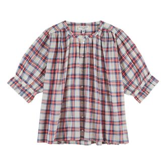 Emile Et Ida Blouse Carreaux Khadi Coton Emile et Ida