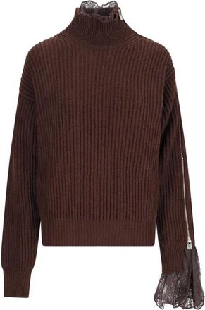 Giuseppe Di Morabito Rippstrick-Rollkragenpullover - - Knitwear - Damen - Braun - XS