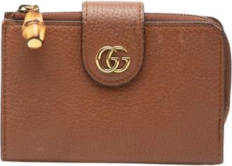Gucci Pre-owned Petit Portefeuille - Femme - Pre-owned - Brun - Taille: ONE Size