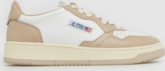 Autry Baskets Medalist Bicolore Cuir Blanc, Pepper
