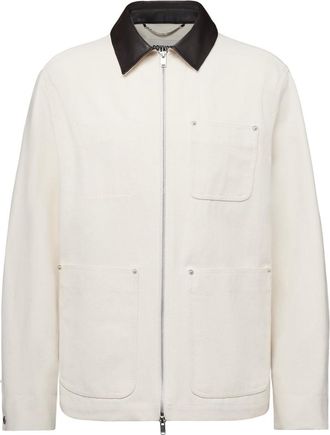 Drykorn Canvas-Overshirt Kaleno mit Umlegekragen und Zip in