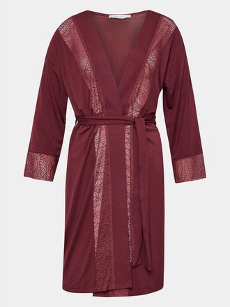 Chantelle Bademantel Jazz FNA530 Dunkelrot Regular Fit