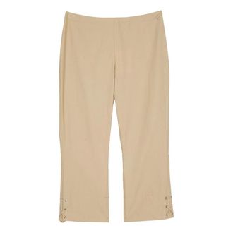 Twinset Femme, Pantalons, Beige, Taille: 40 FR Pantalon Beige en Coton