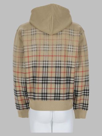 Burberry Check Print Sweatshirt - Beige