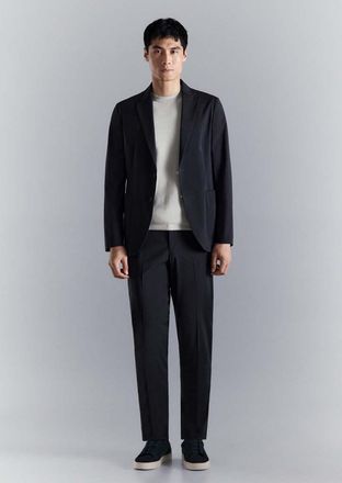 Mango Veste technique slim-fit bleu marine - Homme - 46 - MANGO MAN