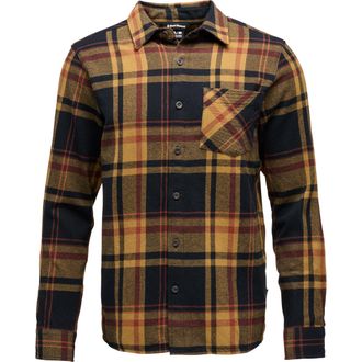 Black Diamond Herren Project Flannel Hemd, Black-Flax Plaid, L