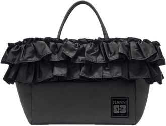 Ganni Shopper - tas zwart - Gr. unisize - in Schwarz - für Damen