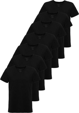 Tazzio T-Shirt E107 (Packung, 7-tlg., 7er-Pack) Herren Basic V-Ausschnitt