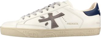Premiata Steven Baskets - Homme - Chaussures - Blanc - Taille: 40 EU