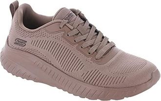 Skechers Femme Bobs Squad Chaos Face Off Basket, Rouge, 40 EU