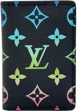 Louis Vuitton unisex, Pre-owned, Noir, Taille: ONE Size Portefeuille en toile Pre-owned