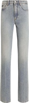 Dolce & Gabbana Jeans mit Logo-Schild - Blau