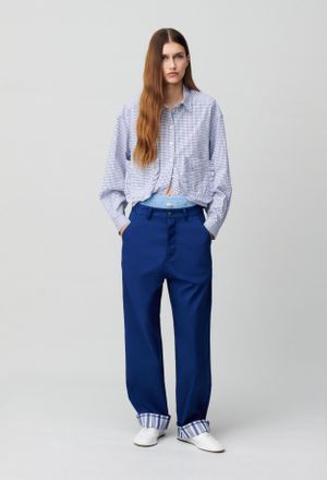 Claudie Pierlot Pantalon ourlets &agrave; rayures