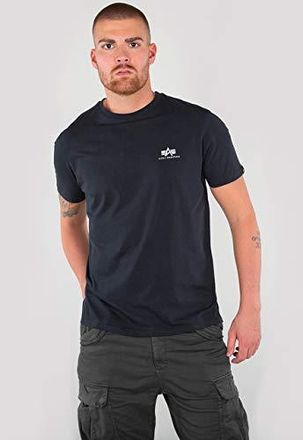 Alpha Industries Alpha Industries Alpha Indutries Basic T Small Logo T-Shirt pour Homme, RepBlue, Large