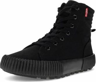 Levi's Olivia CVS Baskets Montantes en Toile pour Femme, Noir Monochrome, 40.5 EU
