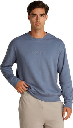 Calvin Klein Herren Sweatshirt mit Rundhalsausschnitt, Blau (Grisaille), XL