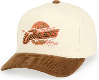Mitchell & Ness NBA Tawny Pro Crown Snapback Basecap - Cleveland Cavaliers, Einheitsgr&ouml;&szlig;e, verstellbar, Herren, Frauen, Kinder, Unisex, Fr&uuml;hling, Sommer, Herbst, Wint