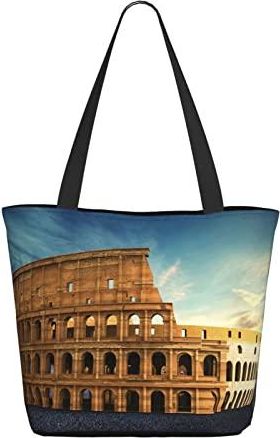 AOOEDM Rome Italy Architecture Ladies Shopping Bag 13x11x7in.Le cadeau parfait pour la Saint-Valentin.Cest de la Saint-Valentin pour maman, fille, &eacute;pouse, et