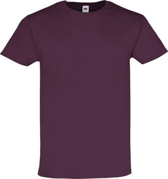 Fruit Of The Loom Iconic 195 Ringspun Premium T | T-Shirt Herren & Damen - 100% Baumwolle, hochwertig & weich, ideal f&uuml;r den Alltag, Farbe:Dark Plum, Gr&ouml;&szlig;e:2XL