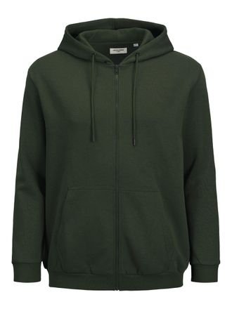 Jack & Jones Jjebradley Sweat Zip Hood Noos Pls - Plus Size