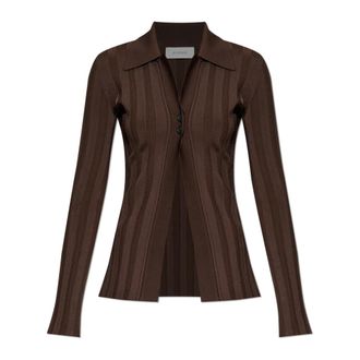 Sportmax Albio Rippenstrick-Shirt - - Blouses & Shirts - Damen - Braun - M