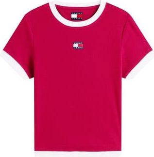 Tommy Hilfiger T-shirt c&ocirc;tel&eacute; en coton m&eacute;lang&eacute;