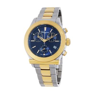 Ferragamo 1898 Chronograph - - Accessories - Herren - Blau - ONE SIZE