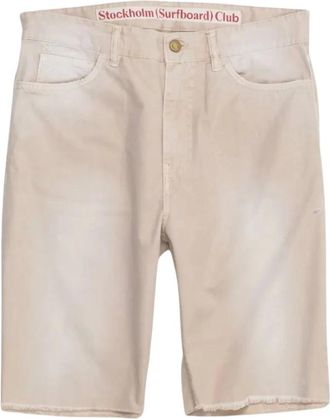 Stockholm Surfboard Club Stockholm Surfboard Club, Homme, Shorts, Beige, Taille: M Half 5-pocket Chino Shorts