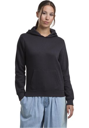 Urban Classics Damen Basic Essential Hoody - L&auml;ssiger Kapuzenpullover im Regular Fit mit K&auml;ngurutasche - Bequemer Hoodie f&uuml;r Alltag, Freizeit & Streetwear, Marine, 5