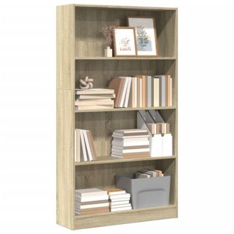 vidaXL Biblioth&egrave;que ch&ecirc;ne sonoma 80x24x143 cm bois ding&eacute;nierie Vidaxl