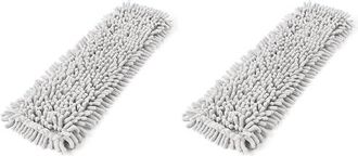 Mery Premium Mikrofaser-Wischmopp | Staubfangmopp | umweltfreundlich | universell | waschbar | verst&auml;rkter Stoff | Grau | Ma&szlig;e: 47 x 15,50 cm (Packung mit 