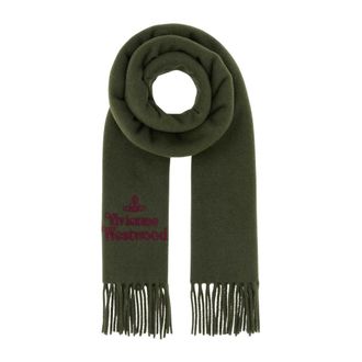 Vivienne Westwood Bestickter Orb Schal - - Accessories - Damen - Gr&uuml;n - ONE SIZE