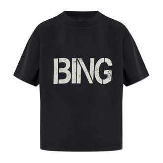Anine Bing Vagner T-shirt - - Tops - Damen - Schwarzk - XS