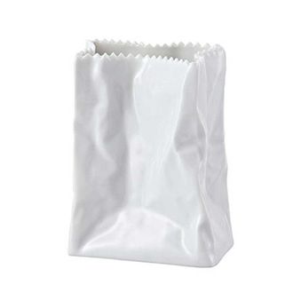 Rosenthal T&uuml;tenvase/Vase/Blumenvase - wei&szlig; glasiert - 10 cm