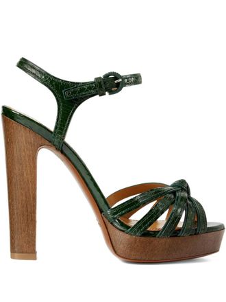 Ralph Lauren Collection sandales Kieran 125 mm - Vert