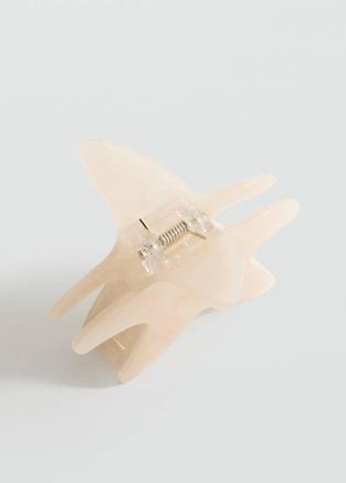 Mango Pince &agrave; cheveux &eacute;toile &eacute;cru - Femme - Taille unique - MANGO