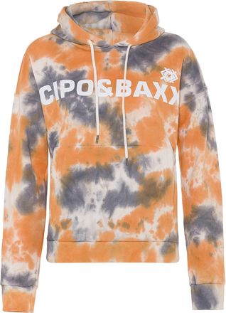 Cipo & Baxx Damen Jogginganzug WLR148 Orange - Zweiteiliges Set aus Kapuzenjacke und Jogginghose mit modischem Design, hohem und sportlich-femininer Passform - WL