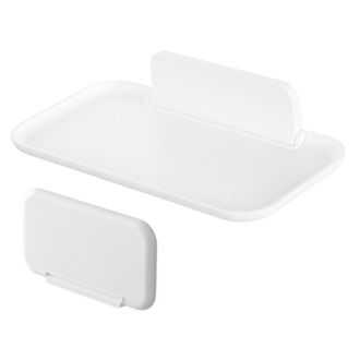 Generic Duschregal - Wandhalterung kleines Badezimmerregal | Brillenhalter Stand | Klebstoffklappbares Lagerregal f&uuml;r Dusche, K&uuml;che, Schlafzimmer, Wohnzimmer,