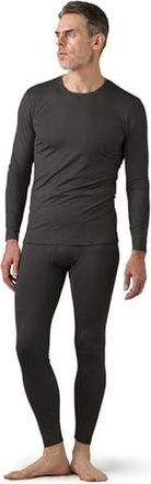 Lapasa Ensemble de sous-Vêtements Thermiques Homme Haut & Bas Maillot de Corps Manches Longues & Pantalon Chaud Automne/Hiver Gris Foncé M