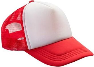 Result Casquette trucker Detroit, rouge/blanc, taille unique