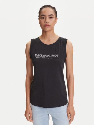 Emporio Armani Bluse EW000410 AF10881 UC001 Schwarz Regular Fit