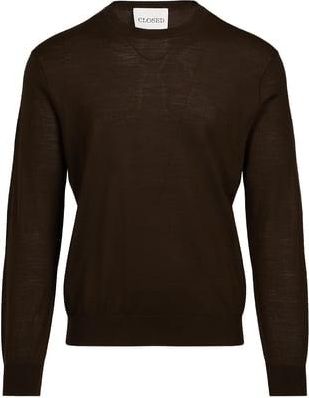 Closed Pull col rond droit uni en laine