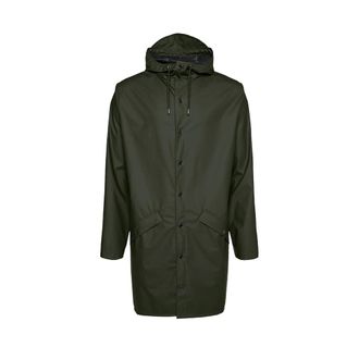 Rains Gr&uuml;ne Lange Regenjacke mit Kapuze - - Jackets - Herren - Gr&uuml;n - M