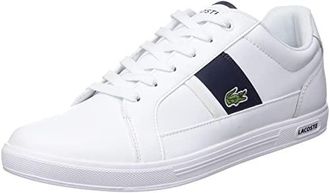 Lacoste Europa, Baskets en Cuir Blanc