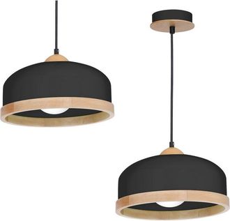 Milagro H&auml;ngelampe STUDIO BLACK 1xE27