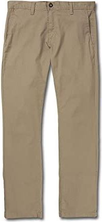 Volcom Frickin Modern Fit Stretch Chino Pant Pantalon, Kaki 1, 33W / 30L Hommes