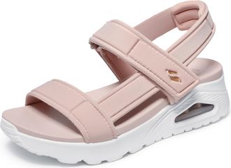 Skechers Damen UNO-Summer Stand2 Sportsandale, Blush Nylon, 39 EU