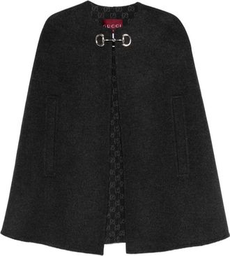 Gucci Horsebit Jacquard Cape