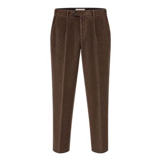 BRIGLIA 1949 Feinripp-Samthose - - Trousers - Herren - Braun - S